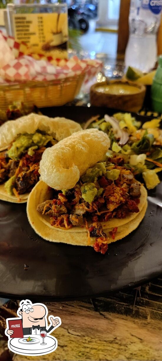 Menu at Guacamole de Humo restaurant, Isla Mujeres