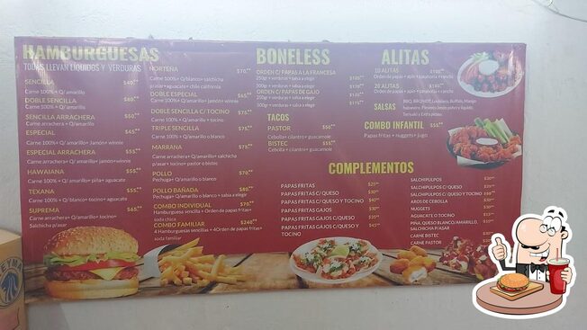 Restaurante Oasis Burger & Boneless, Ciudad Juarez - Carta del ...