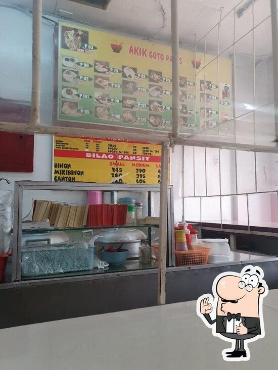 Menu at Akik Goto Pares restaurant, Manila