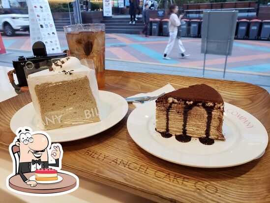 Menu at Billy Angel Cake Company cafe, Seoul, Itaewon-ro