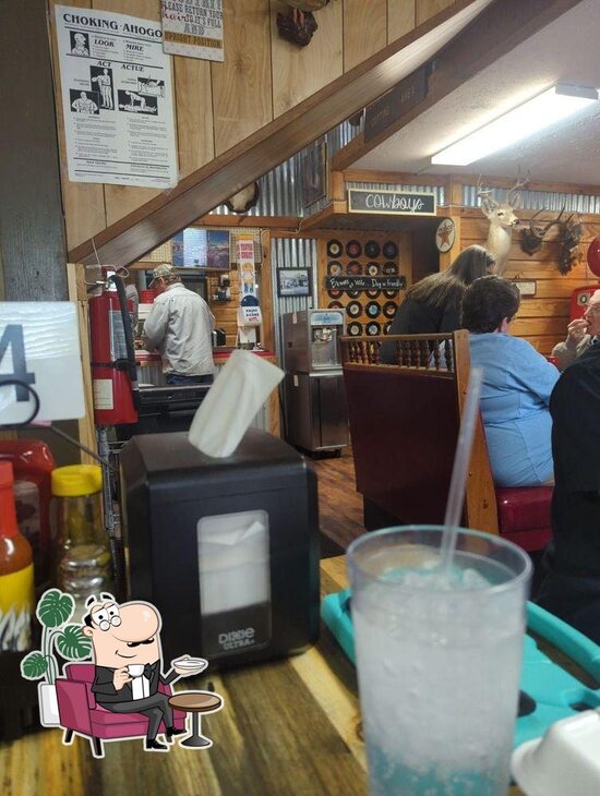 Menu at Mama Jack's restaurant, Kountze