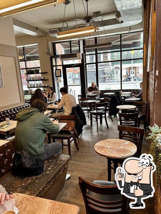 Menu at Think Coffee cafe, New York City, 1 Bleecker St