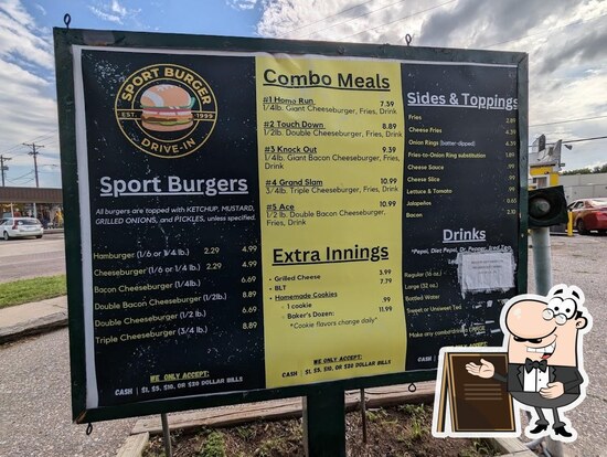 Sport Burger Drive-In, Wichita - Restaurant menu, prices and reviews