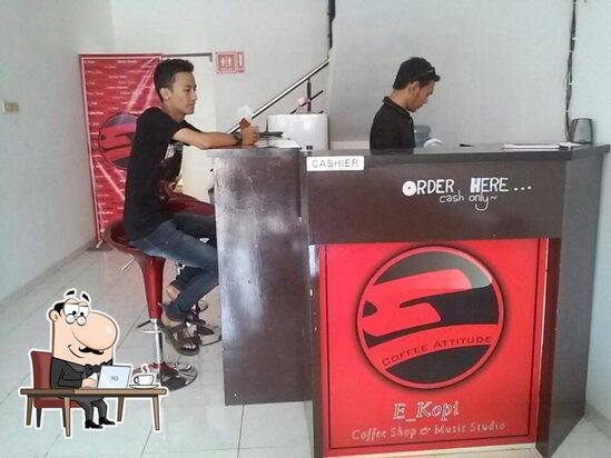 Menu at e_kopi (Coffee Shop & Music Studio), Semarang