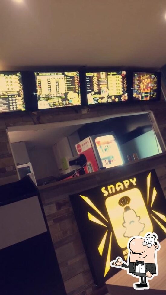 Menu au Snapy restaurant, Chaulnes