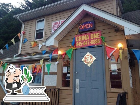 Menu at New China one restaurant, Ellenville