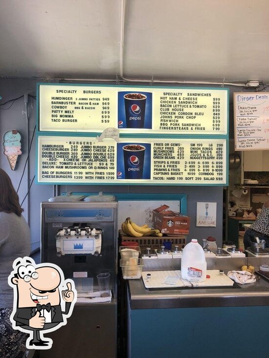 Menu at Humdinger Drive In restaurant, Kellogg