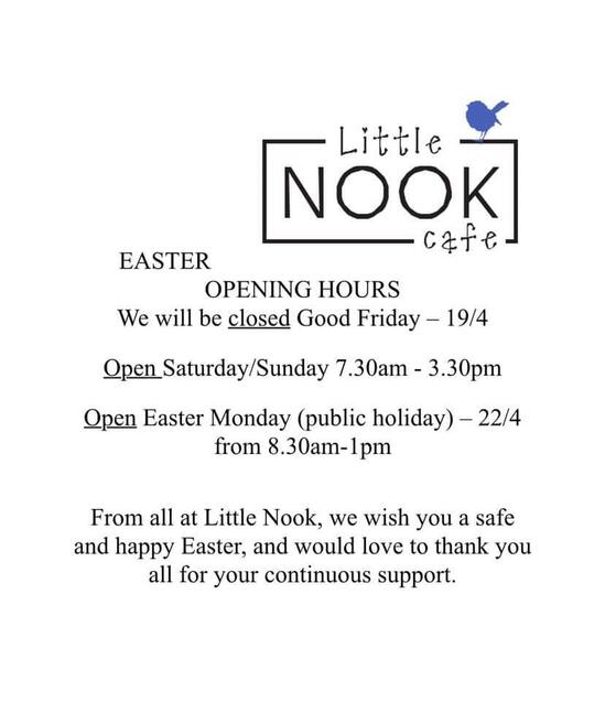 Menu at Little Nook Cafe, Darlington