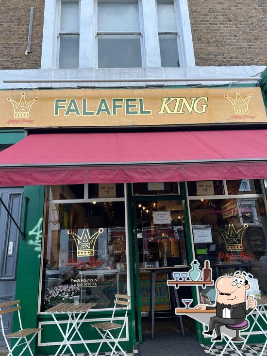 Menu at Falafel King restaurant, London, 95 Golborne Rd