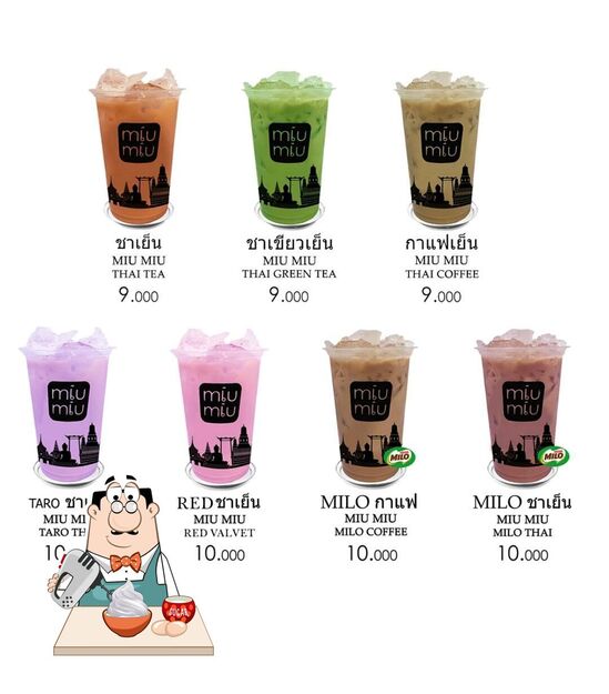 Menu at Miu Miu Thai Tea Selokan Mataram cafe, Sariharjo