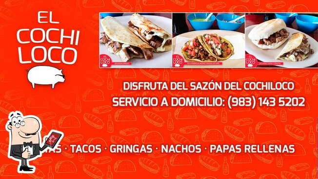 Carta del restaurante El Cochiloco, Cuernavaca