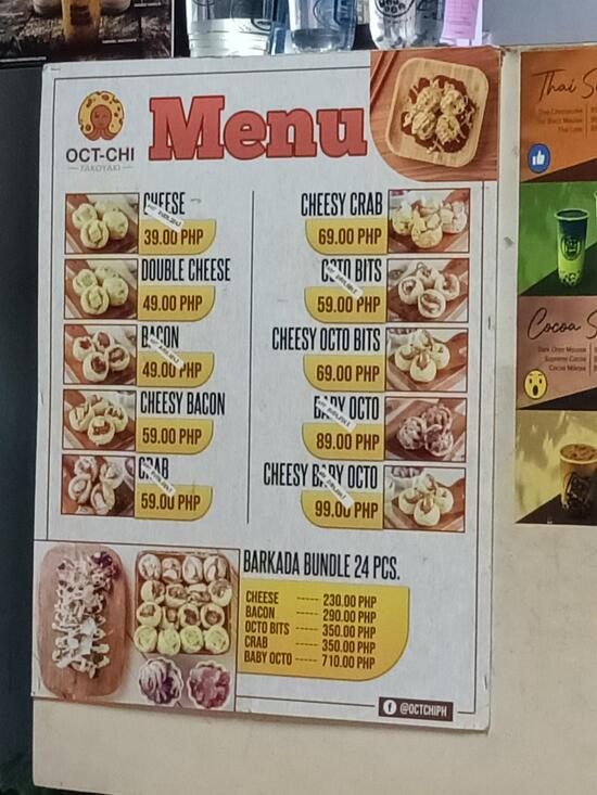 Menu at The Shawarma Shack restaurant, Davao City, 155-5 Bonifacio St