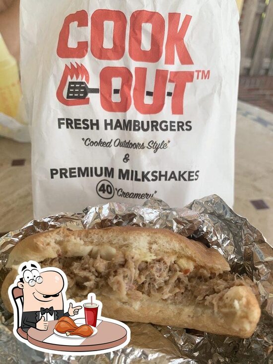 Menu at Cook Out fast food, Lumberton, N Roberts Ave