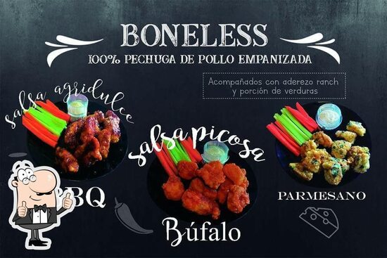 Menu at The Boneless Factory restaurant, La Paz