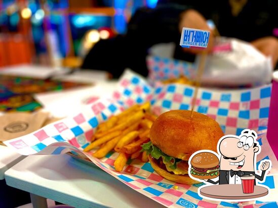 Menu at Burger Bear restaurant, Daejeon