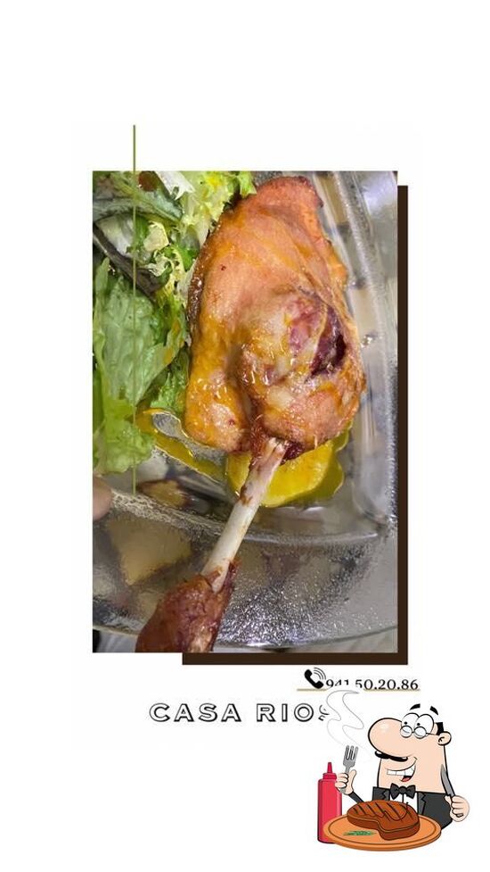 Carta del restaurante Casa Ríos, Logroño