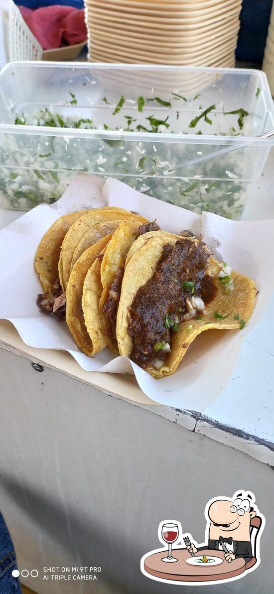 Menu at Tacos Abel restaurant, Monterrey