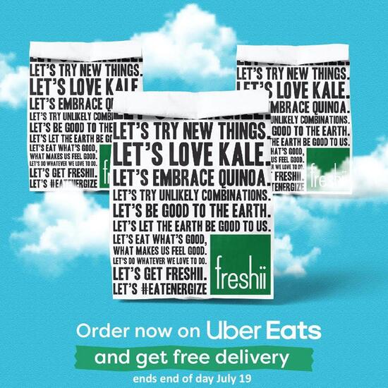 Menu at freshii restaurant, Dallas, Cowboys Way