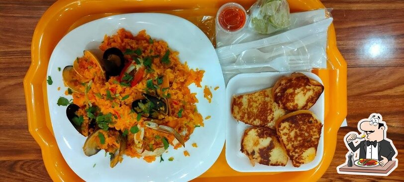 Menu at Baja Fish restaurant, Tijuana, Macroplaza