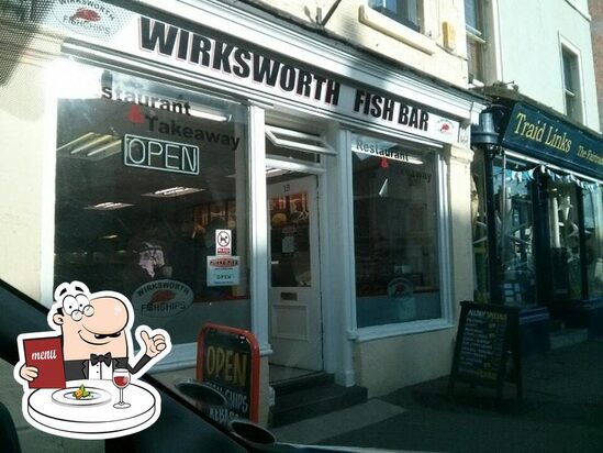 Menu at Wirksworth Fish Bar, Cromford