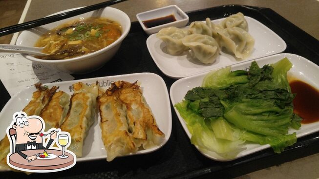 Menu at Bafang Dumpling restaurant, Hong Kong, Food Republic