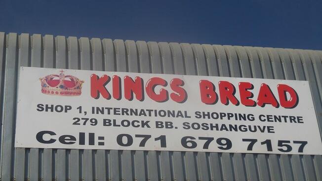 Menu at Kings Bread, Pretoria