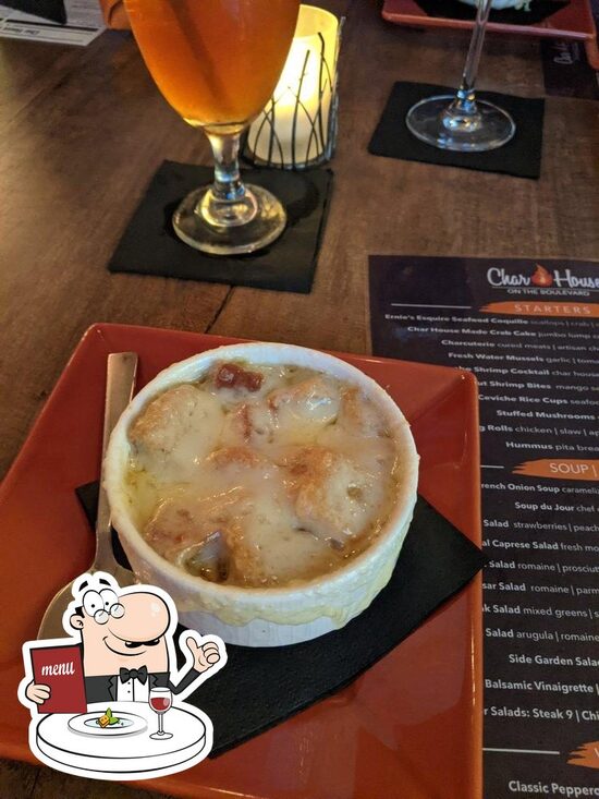 Carta de pizzería Char House on the Boulevard, Wheeling