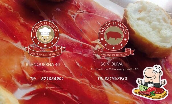 Menu at Donde El Jamón pub & bar, Es Secar de la Real, Av. Tomàs de ...
