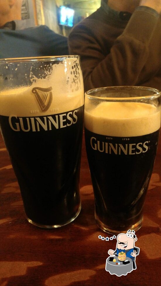 Menu at Guinness pub & bar, Turin