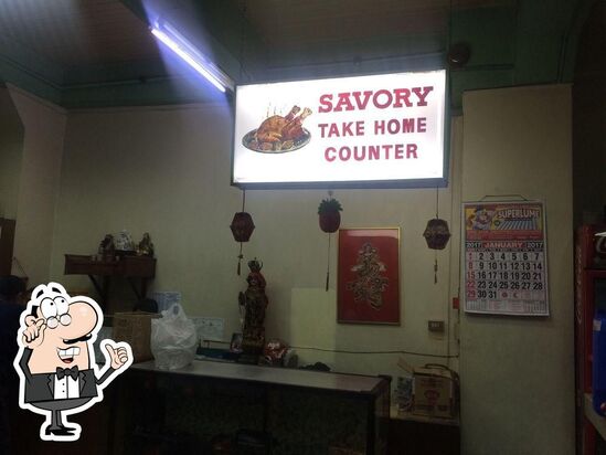 Menu at Savory Harrison restaurant, Pasay, F.B. Harrison St