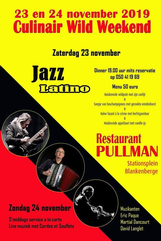 Menu at Pullman Restaurant-Hotel, Blankenberge