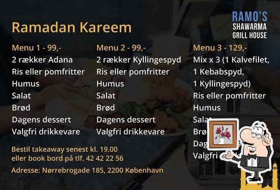 Ramo's Shawarma Grill House, Copenhagen - Restaurant menu, prices and ...