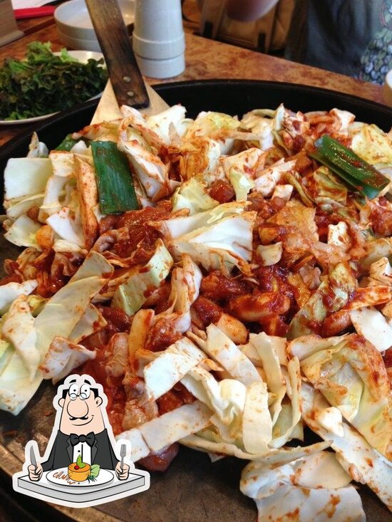 Menu at Myeongdong 1(il)beonji Dakgalbi restaurant, Chuncheon-si