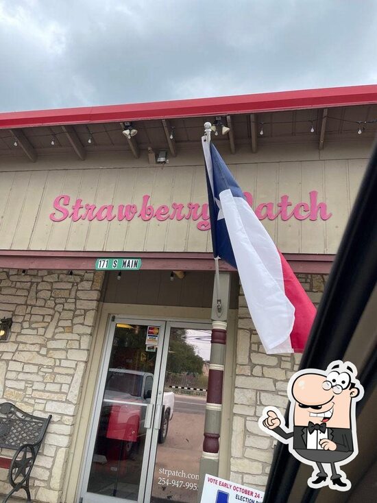 Menu at Strawberry Patch cafe, Salado