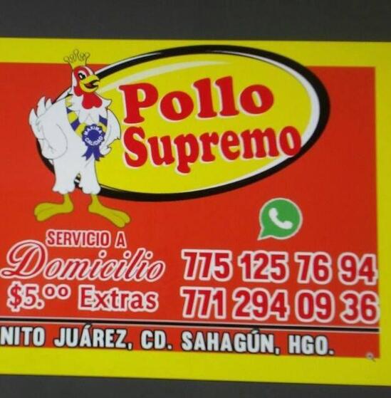 Menu at Pollo supremo restaurant, Sahagun City
