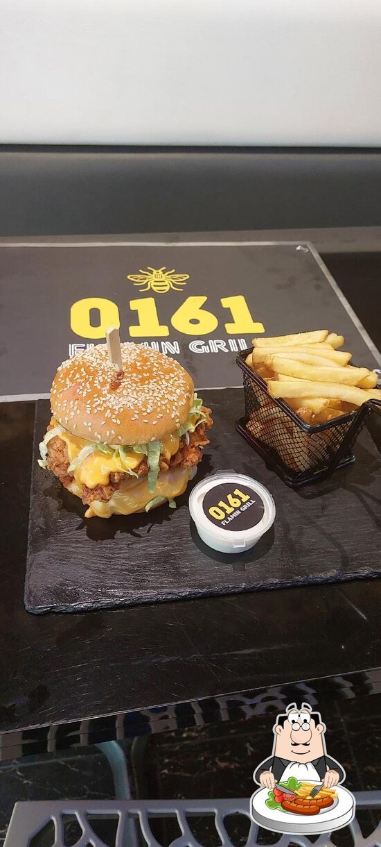 Menu at 0161 Flamin Grill fast food, Manchester