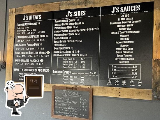 Menu at J's Bbq, Ripon, 333 Watson St