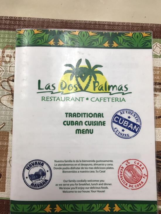 Las Dos Palmas, Miami - Restaurant menu, prices and reviews