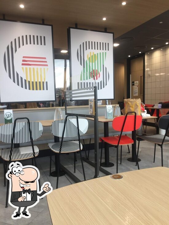 Menu at McDonald's restaurant, Welshpool