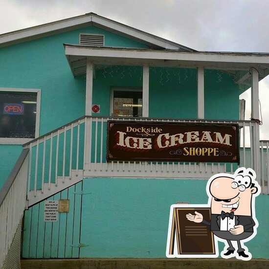 Menu at Dockside Ice Cream, Crystal River