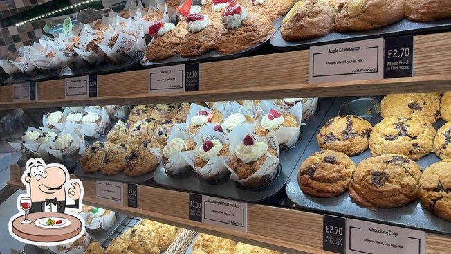 Menu at Muffin Break cafe, Blackpool