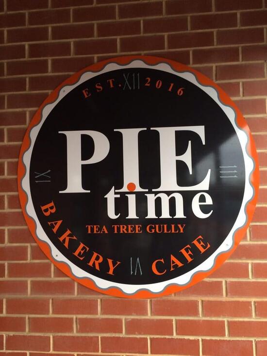 Menu at Pie Time cafe, Tea Tree Gully