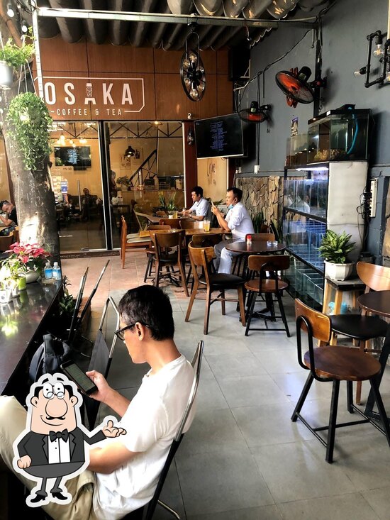 Menu at OSAKA Coffee & Tea cafe, Ho Chi Minh City