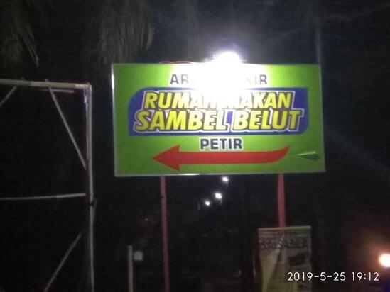 Carta de RM. SAMBAL BELUT KARUHUN kang TEBE BAROS, Indonesia
