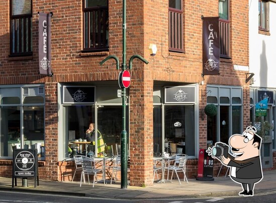 Menu at Cafe V, Beverley