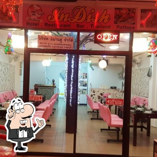 Menu at Indish restaurant, Pattaya City