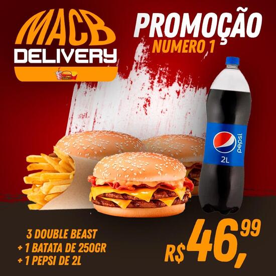 Menu at MACB DELIVERY restaurant, Saquarema