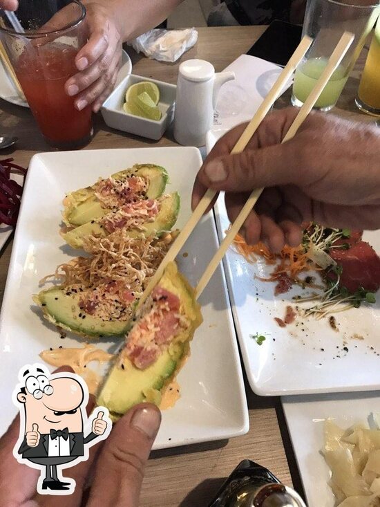 Menu at OMi sushi restaurant, Tijuana, Plaza Lomas Hipódromo