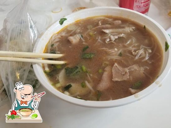 Menu at Pho Nation Express restaurant, Alameda