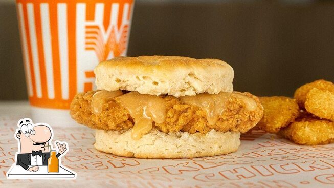Menu at Whataburger fast food, Glen Rose